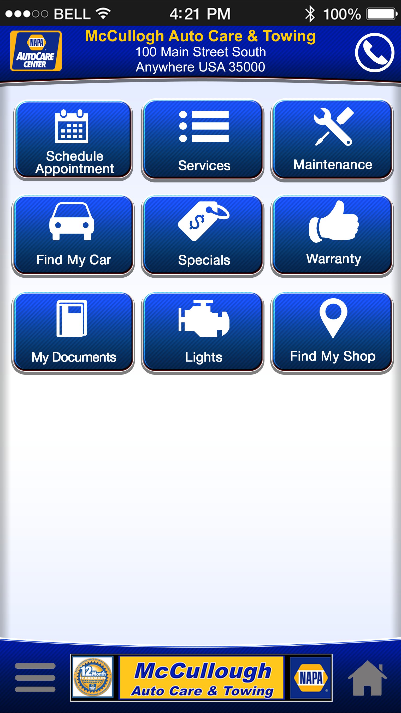 NAPA AutoCare App